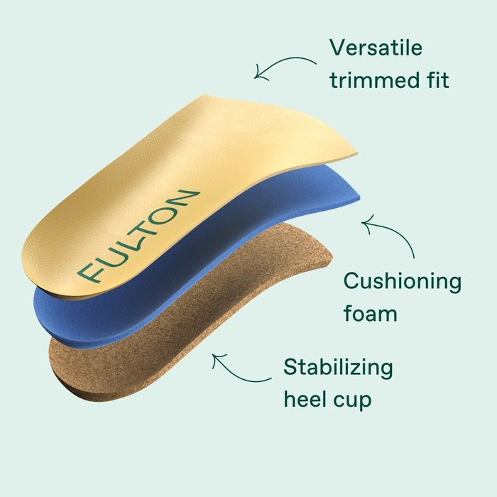 Fulton - The Universal Insole | Best Cork Shoe Insoles | Foot, Knee ...